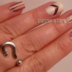 Unique Question Mark Shaped Ring Alloy Ring on Luulla