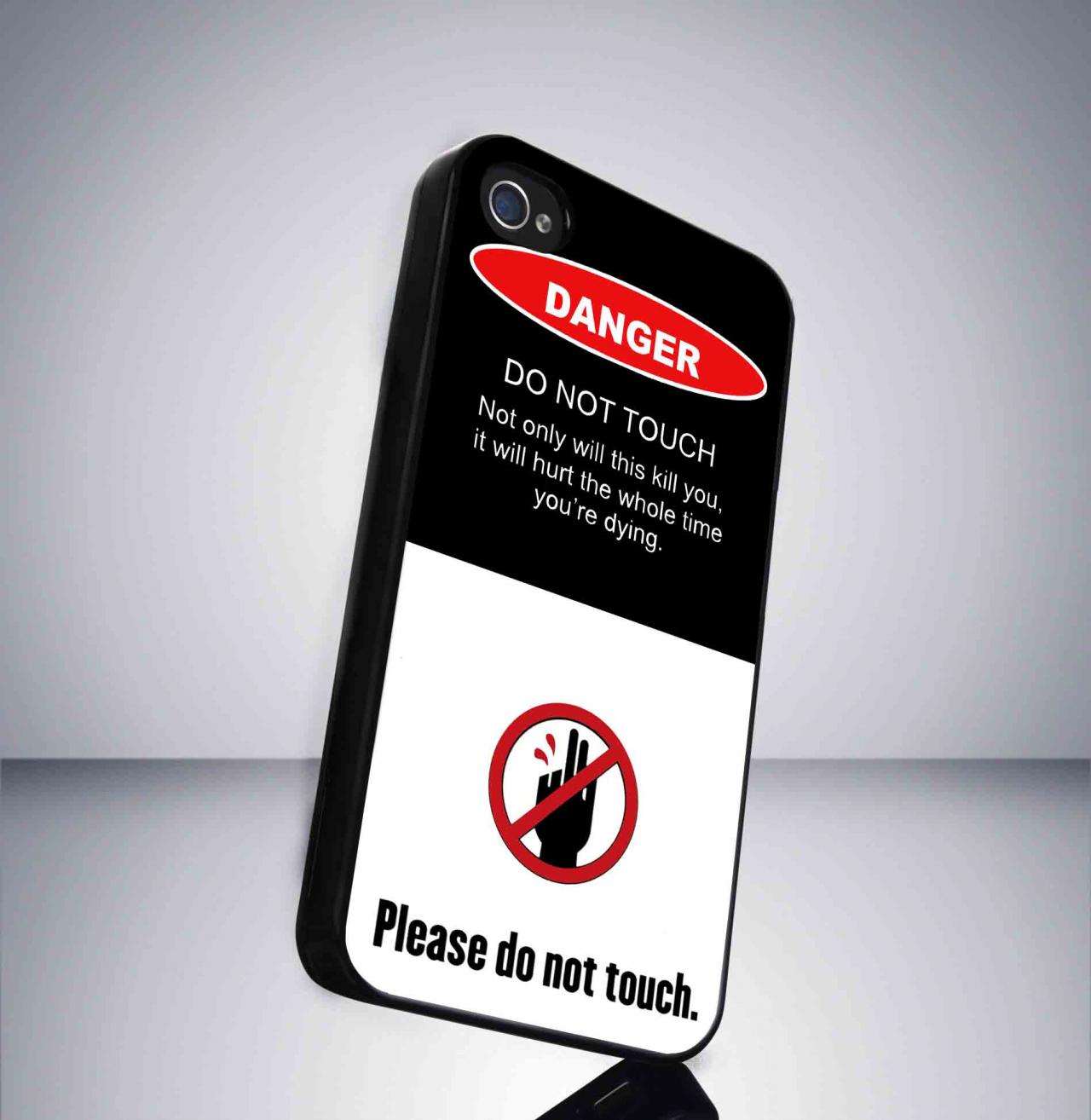 Danger Sign, Do Not Touch Protective Case For Iphone And Samsung Galaxy ...