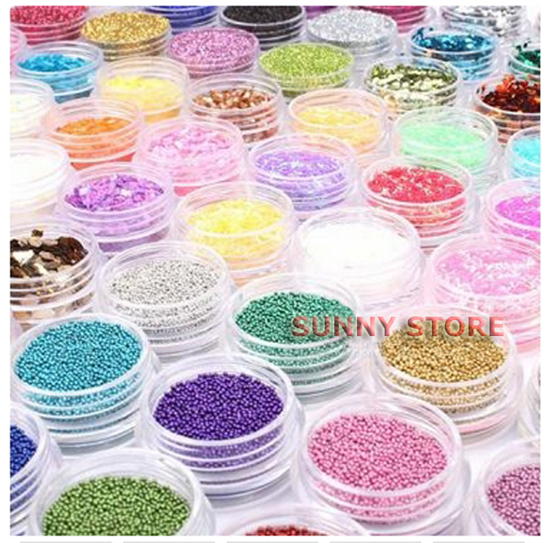 72pc Various Color Acrylic Uv Gel Nail Art Glitter Powder on Luulla