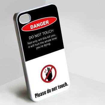 Danger Sign, Do Not Touch Protective Case For Iphone And Samsung Galaxy ...