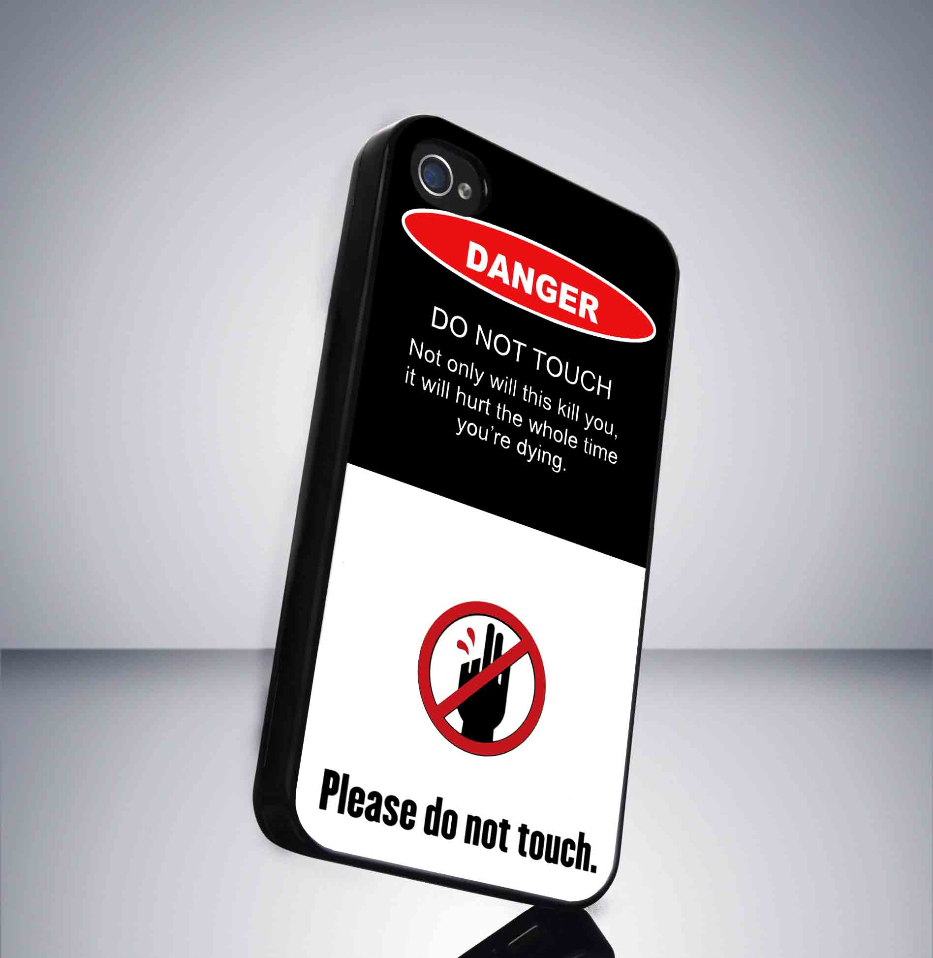 Danger Sign, Do Not Touch Protective Case For Iphone And Samsung Galaxy ...