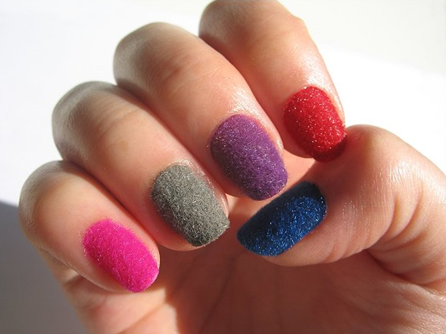 14 Pc Colors Fun Flocking Velvet Powder Manicure Nail Art Nail Polish ...